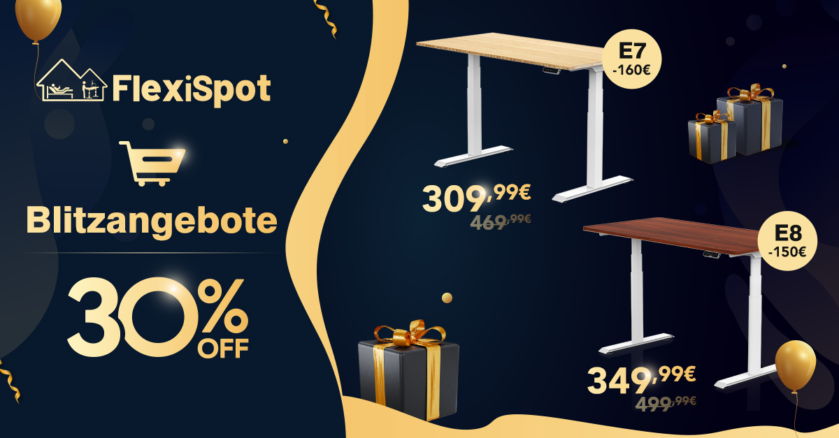 Black Friday bei FlexiSpot: Blitzangebote mit 30% Rabatt und vielen tollen Aktionen ...