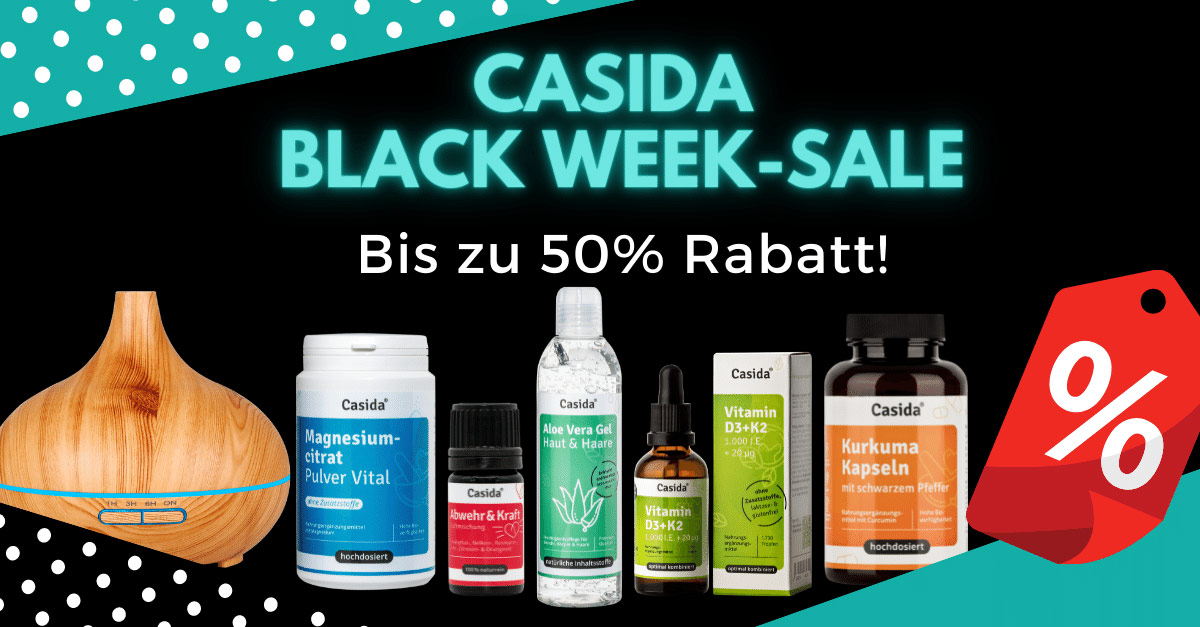 Black Week Sale bei Casida: Spare bis zu 50% auf natürliche Kosmetik ...