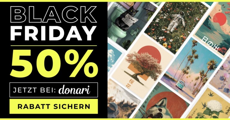 Donari Black Friday Deal – Bis zu 50% auf Poster & Rahmen! » BlackFriday.de