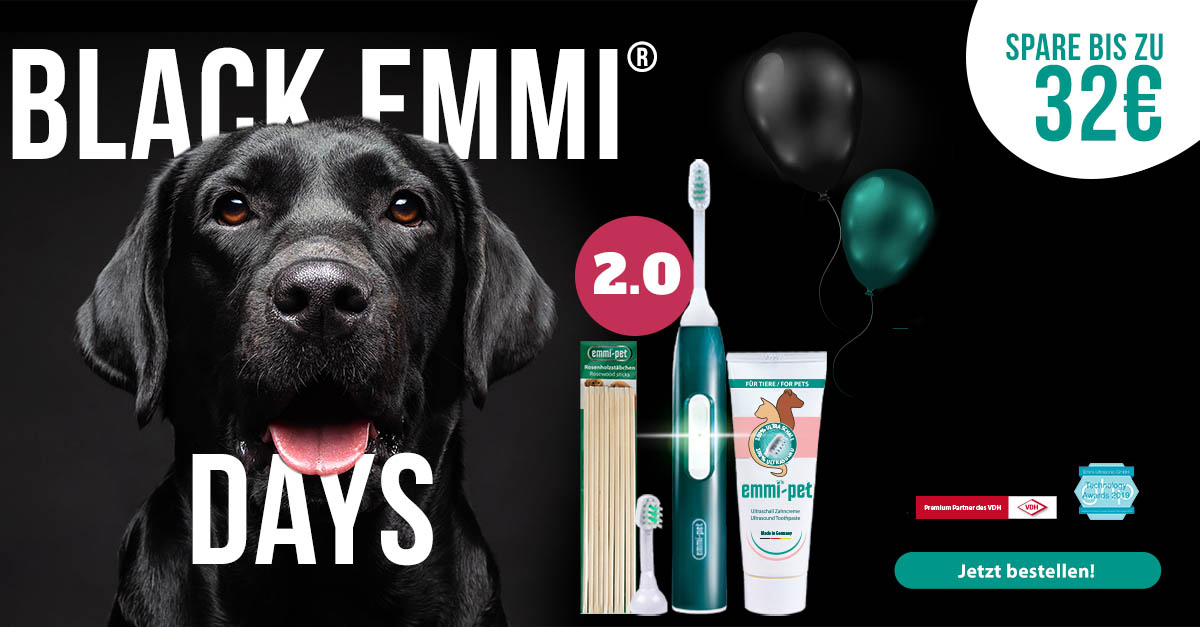 Black Emmi Days – Spare bis zu 32 € auf emmi-pet Ultraschall Zahnbürsten für Tiere » BlackFriday.de