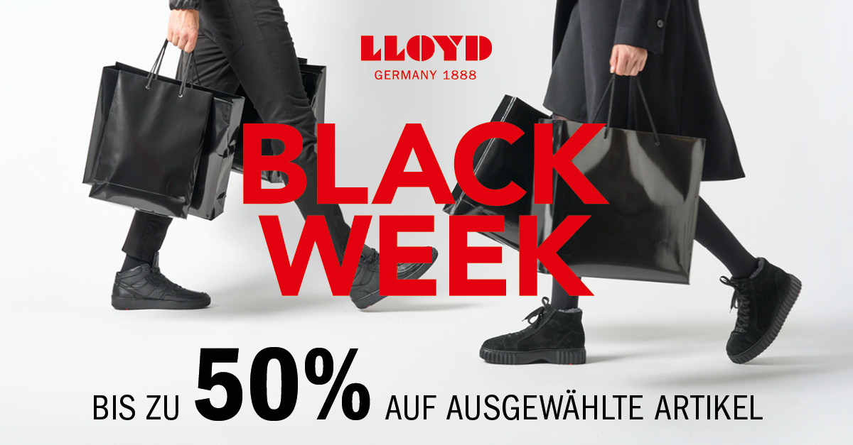 LLOYD Black Week – Spare bis zu 50% auf ausgewählte Artikel ...