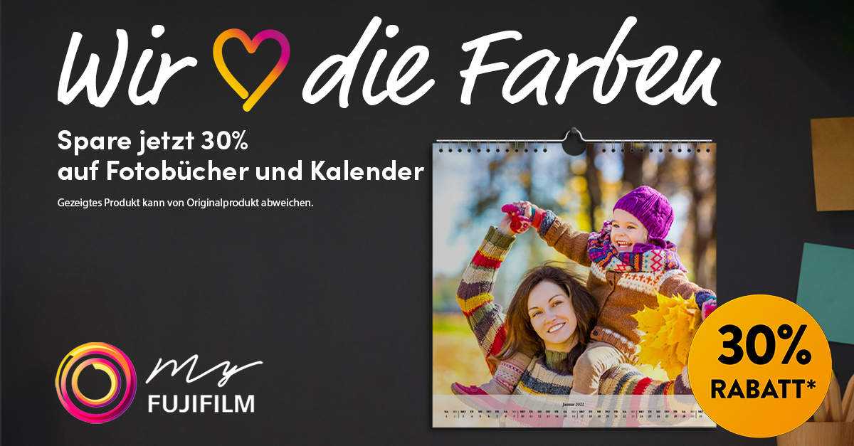 Spare 30% auf alle Fotobücher und Kalender von myFUJIFILM » BlackFriday.de