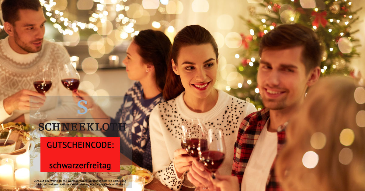 Schwarzerfreitag bei Schneekloth: Spare 20% auf alle Weine » BlackFriday.de